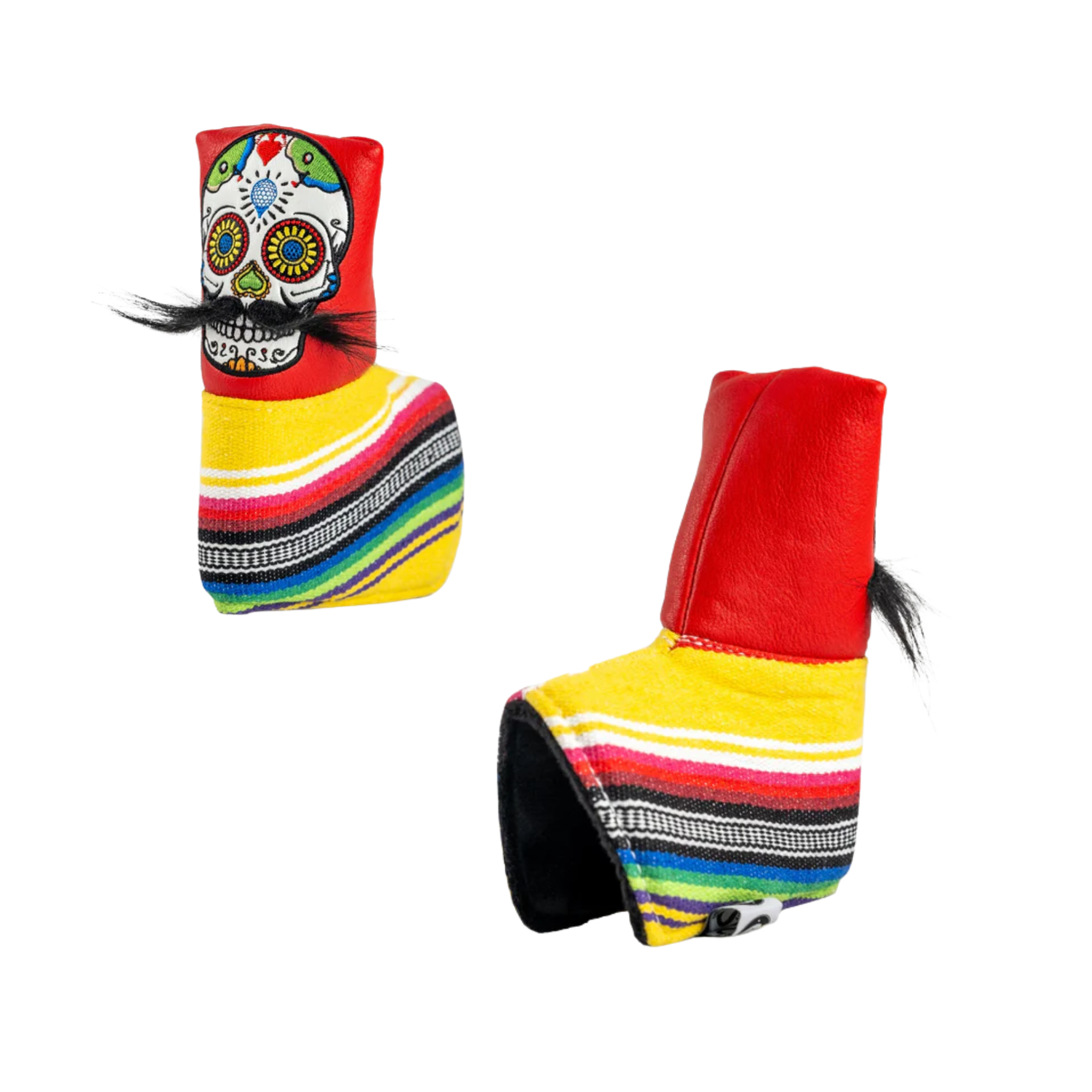 Sugar Skull Mustache RED - Blade Putter Cover (Pins & Aces) – Why Make ...